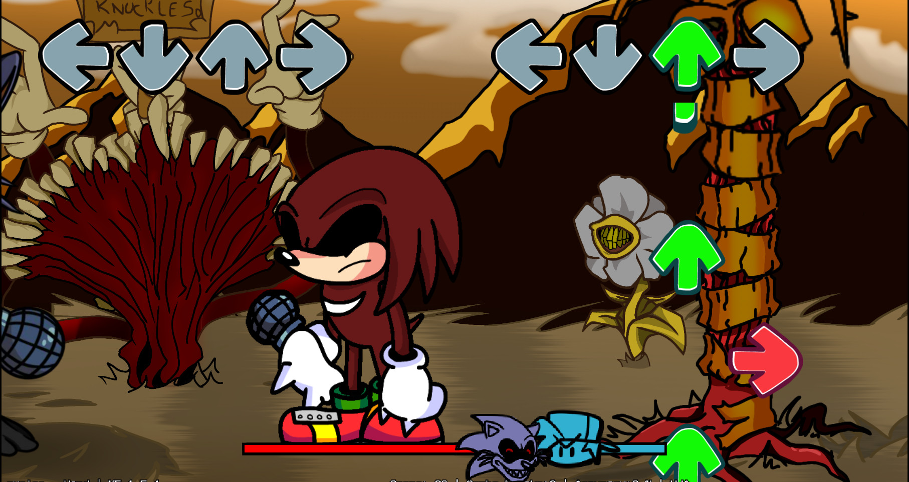 playable knuckules exe remastered [Friday Night Funkin'] [Mods]