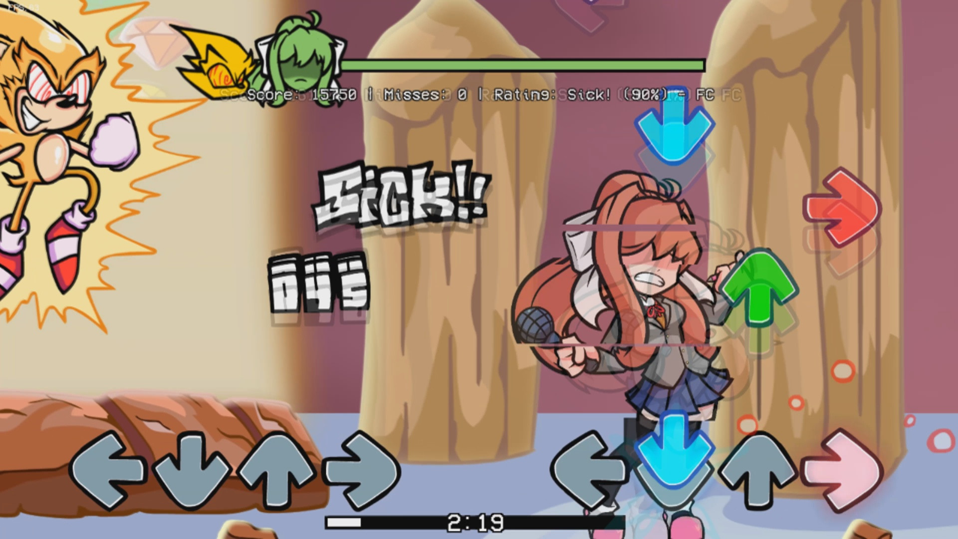 Fleet Sonic VS Super Monika(Fan-made cover mod) Mod for Friday Night ...