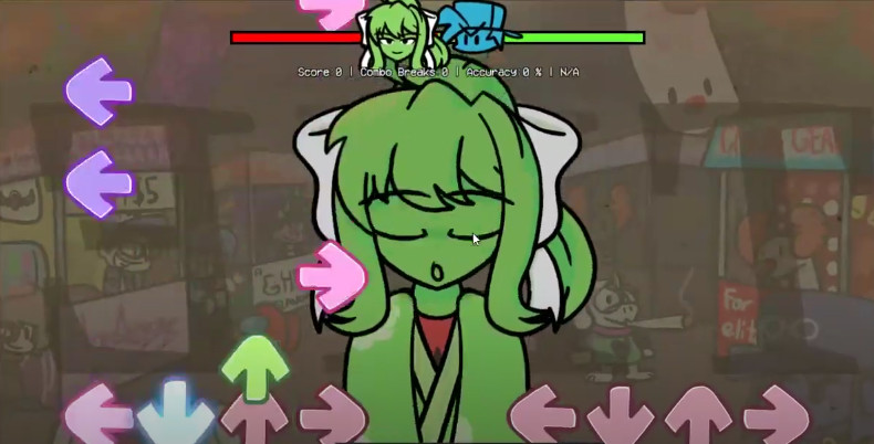 Minus Epiphany Monika V2 (Epiphany Reskin) Mod for Friday Night Funkin ...