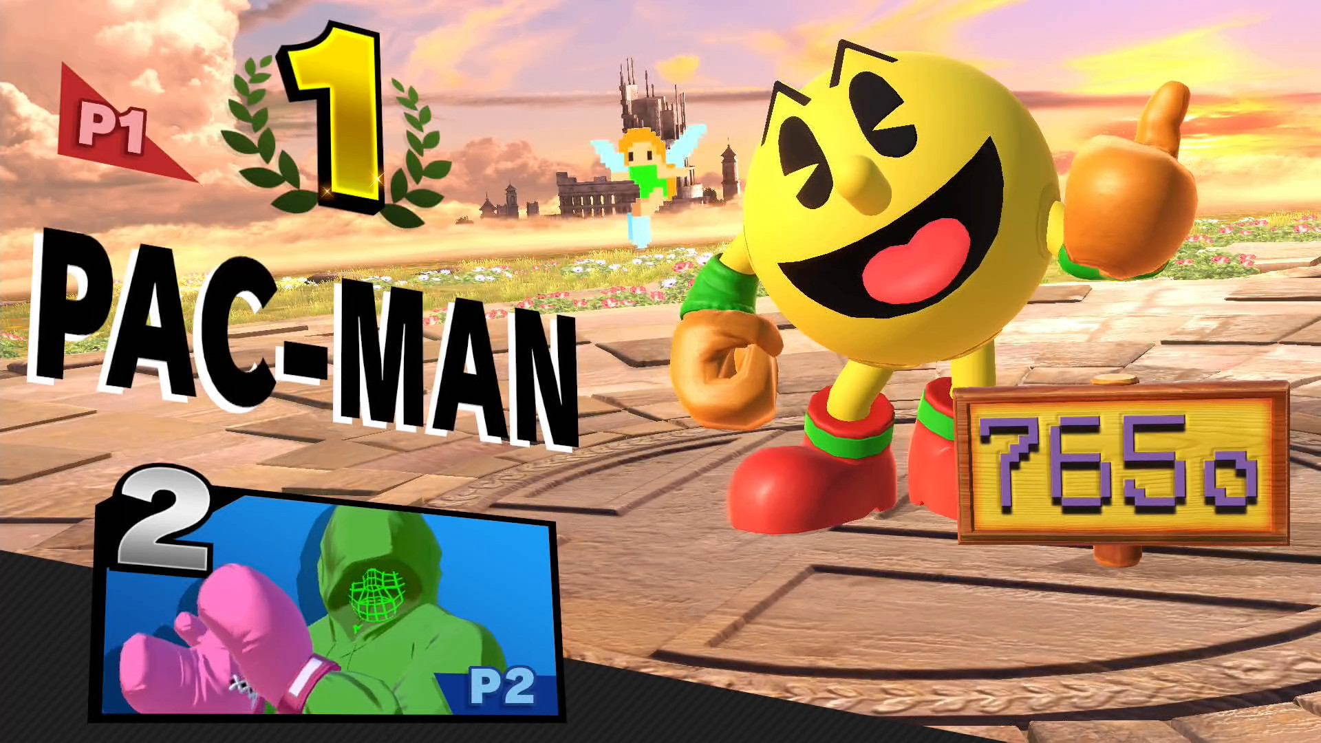 Green Pac-Man [Super Smash Bros. Ultimate] [Mods]