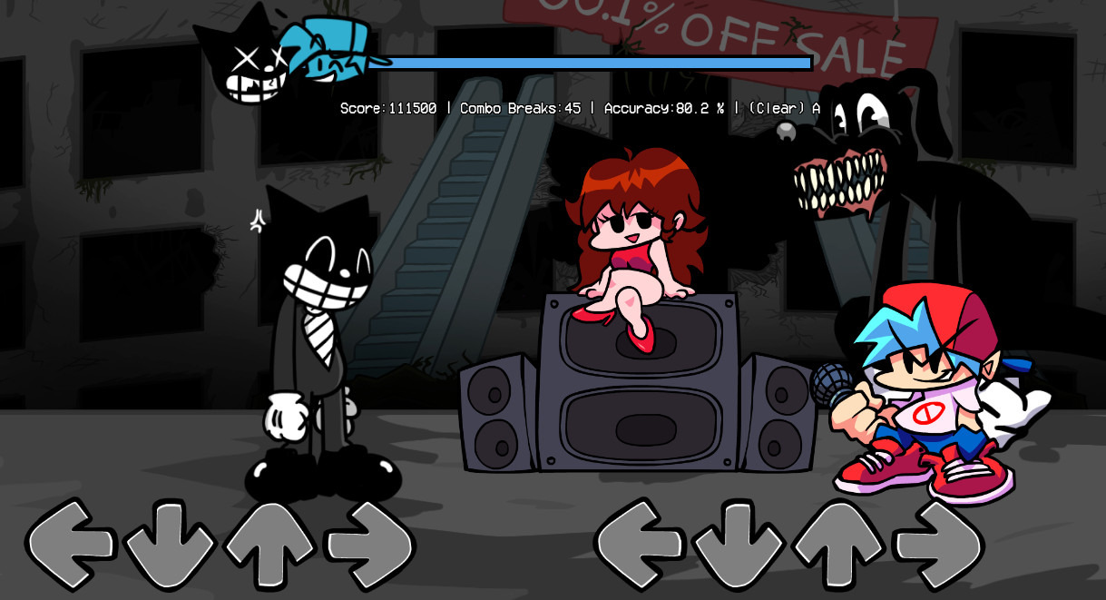 Minus Cartoon Cat (V1) Mod for Friday Night Funkin' | FNF Mods