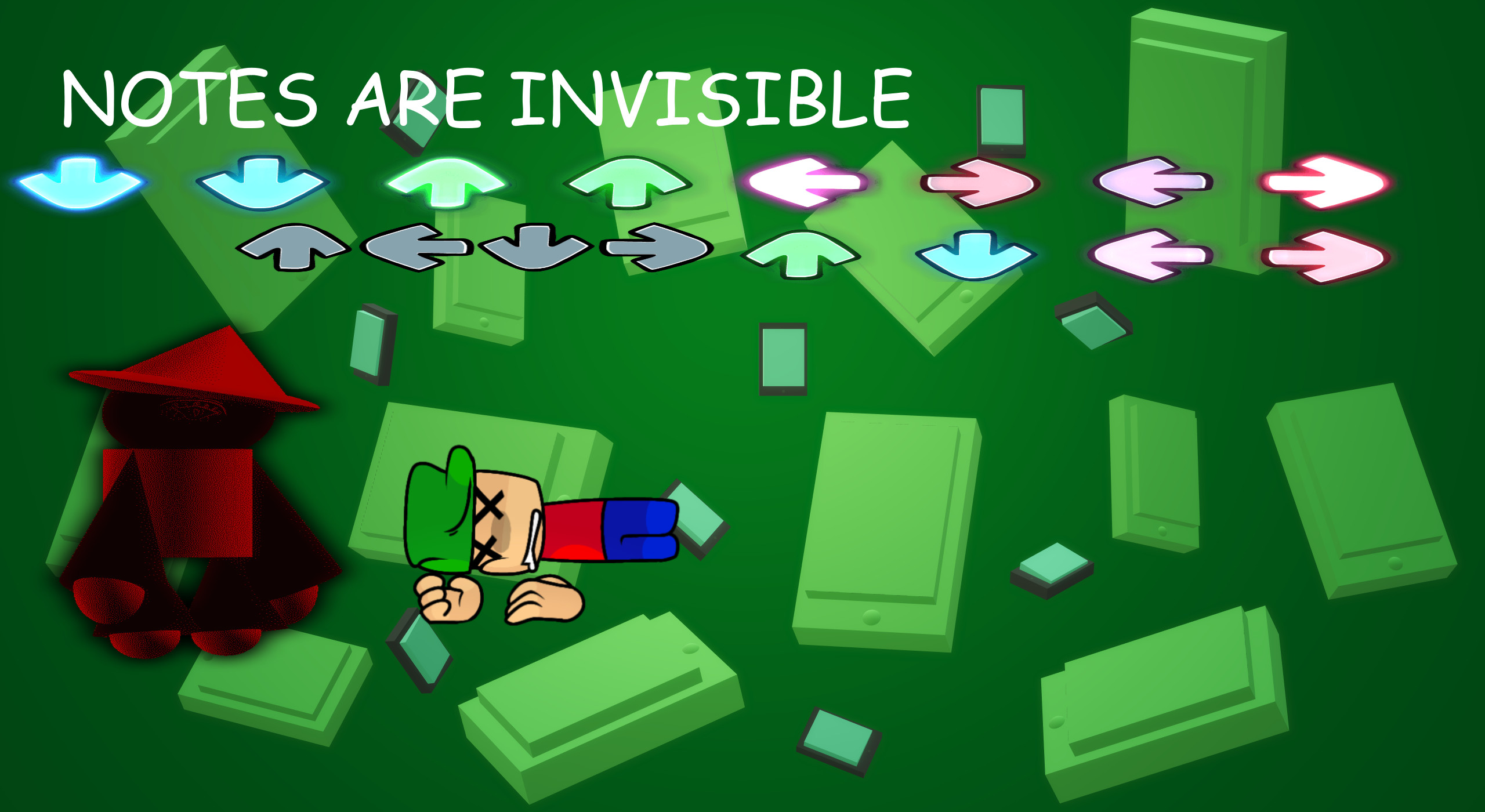 Invisible Noteskin [Friday Night Funkin'] [Mods]