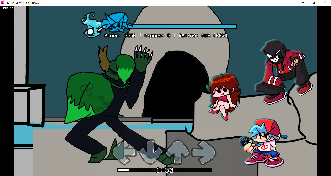 FNF TOWER HEROES ( FNA VS ENTITY SKIN ) [Friday Night Funkin'] [Mods]