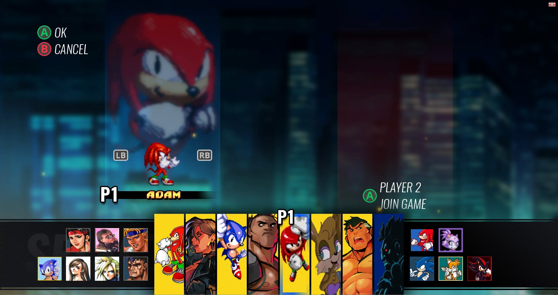 Gens(ish) Knuckles over SOR4 Adam [Streets of Rage 4] [Mods]