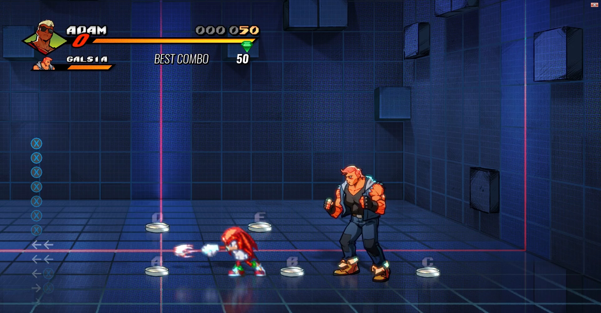 Gens(ish) Knuckles over SOR4 Adam [Streets of Rage 4] [Mods]