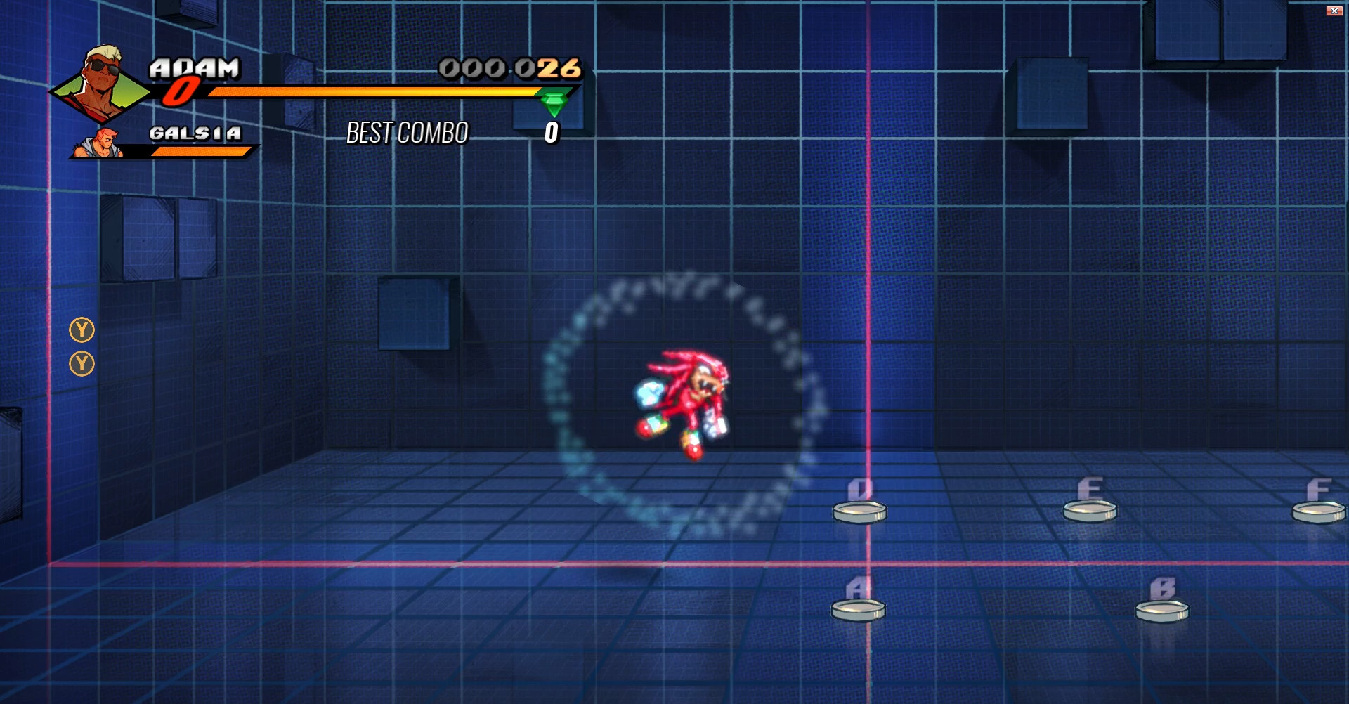 Gens(ish) Knuckles over SOR4 Adam [Streets of Rage 4] [Mods]