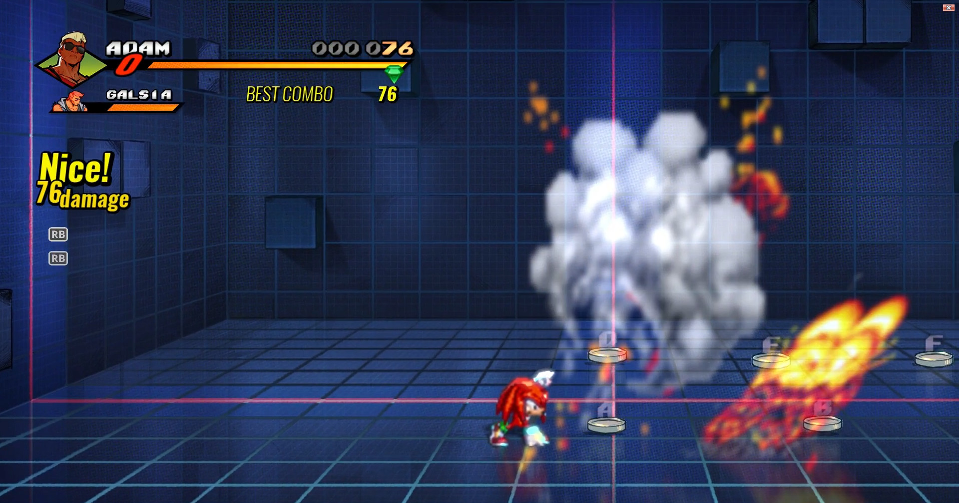 Gens(ish) Knuckles over SOR4 Adam [Streets of Rage 4] [Mods]