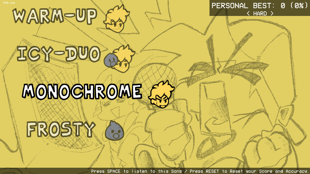 Monochrome Merez UPDATE | FNF Hypno's Lullaby [Friday Night Funkin'] [Mods]