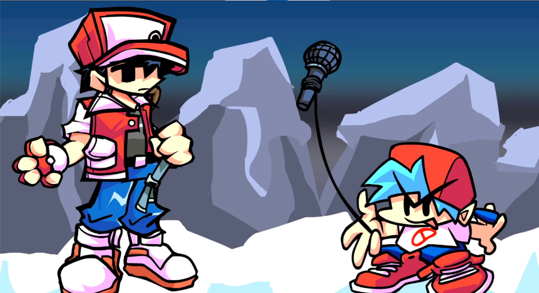 FNF Red Version but its a normal rap battle [Friday Night Funkin'] [Mods]