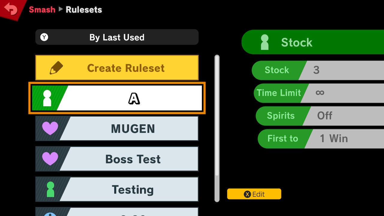 "Dark Themed" Rule Select Mod for Super Smash Bros. Ultimate | SSBU Mods