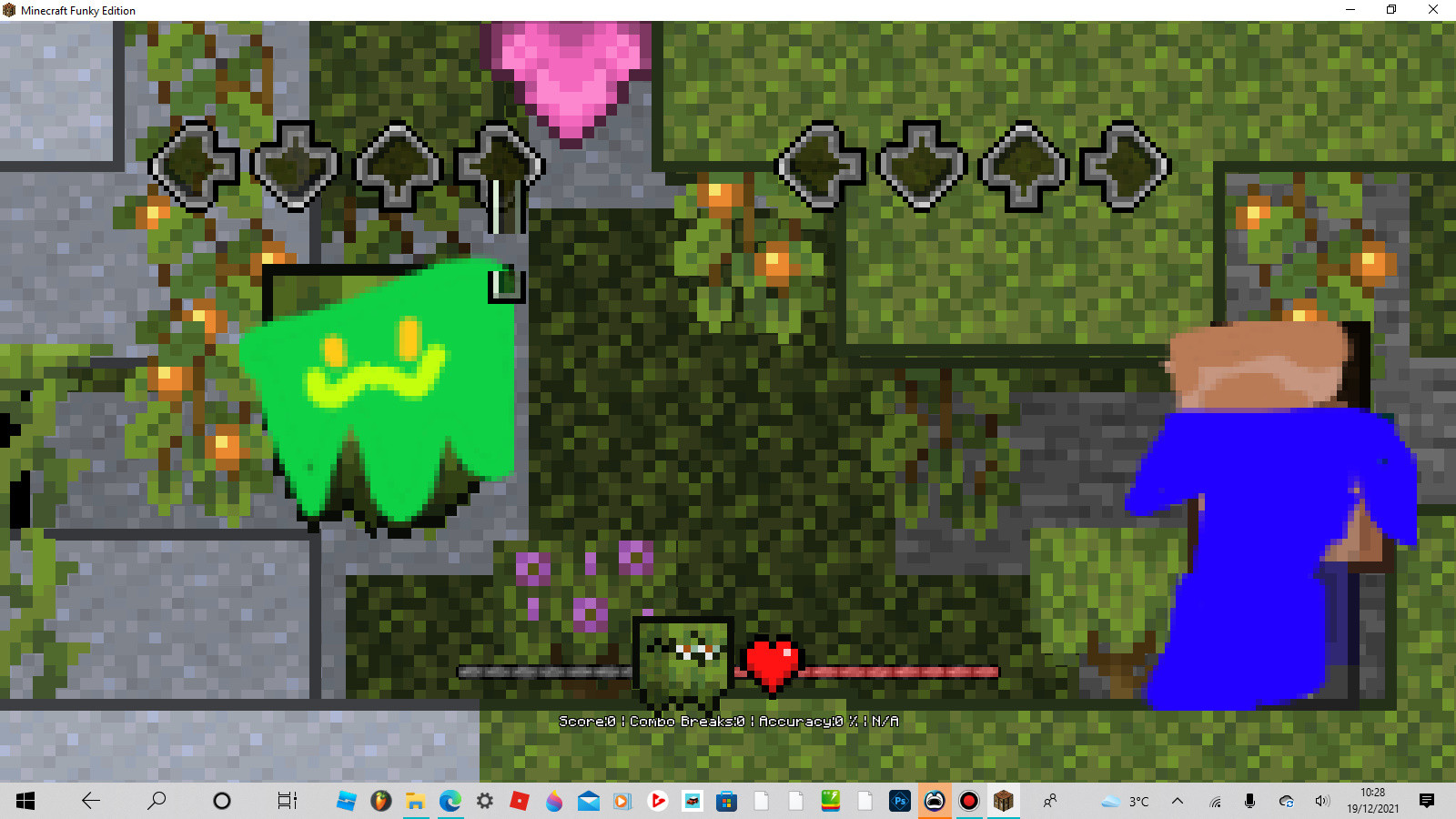 FNF:Mincraft funky edition but bad (Fan made mod) [Friday Night Funkin ...