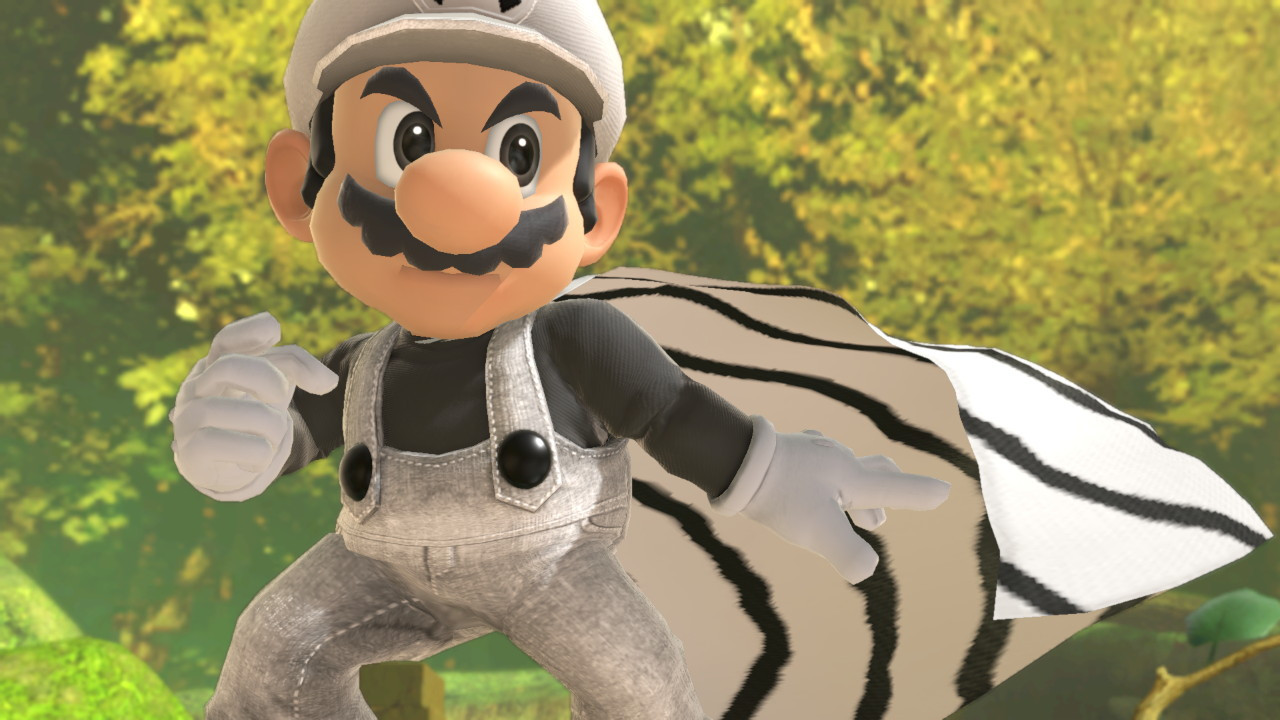 White and Black Mario Mod for Super Smash Bros. Ultimate | SSBU Mods