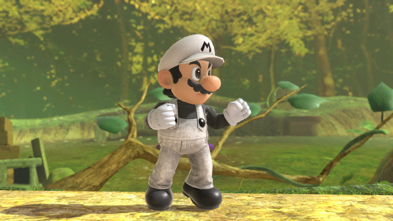 White and Black Mario Mod for Super Smash Bros. Ultimate | SSBU Mods