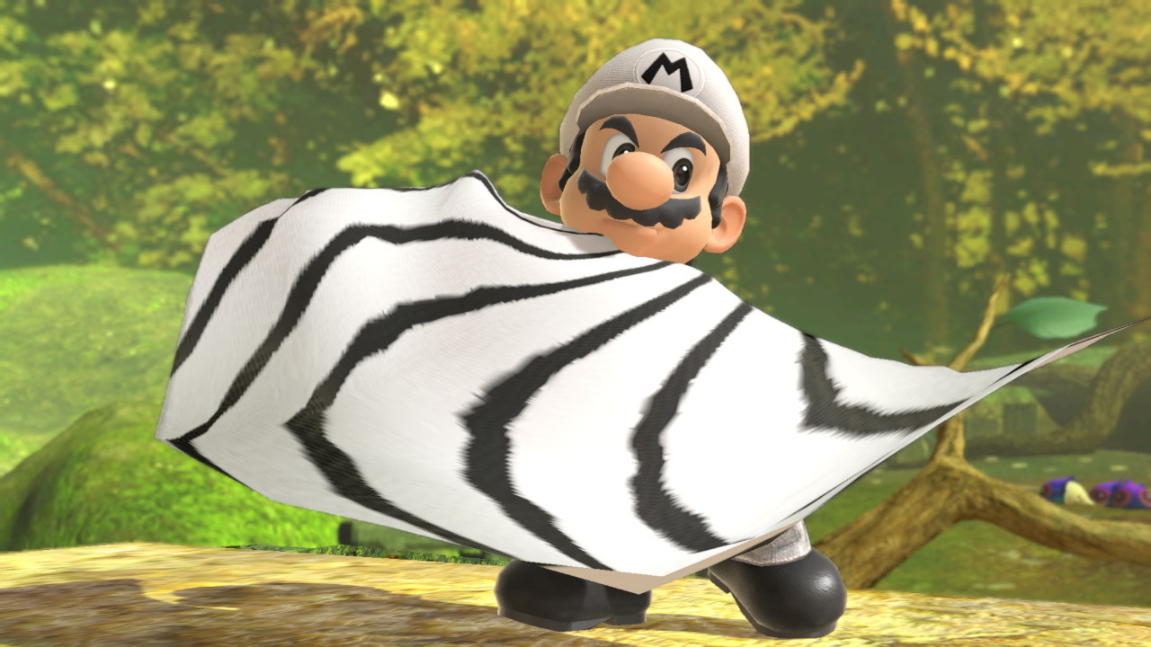 White and Black Mario Mod for Super Smash Bros. Ultimate | SSBU Mods