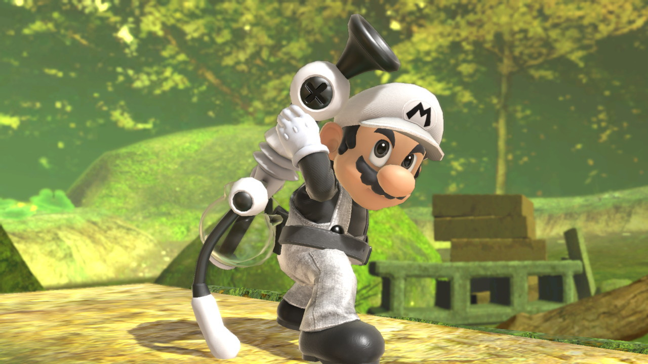 White and Black Mario Mod for Super Smash Bros. Ultimate | SSBU Mods