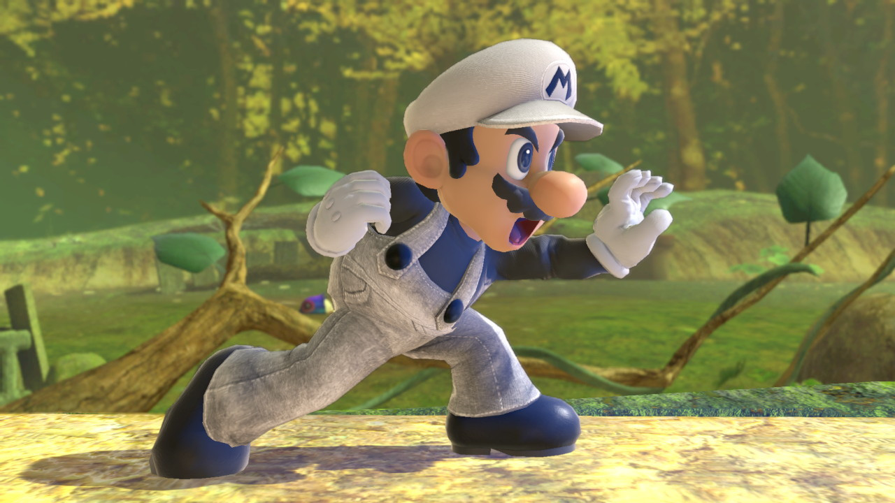 White and Black Mario Mod for Super Smash Bros. Ultimate | SSBU Mods