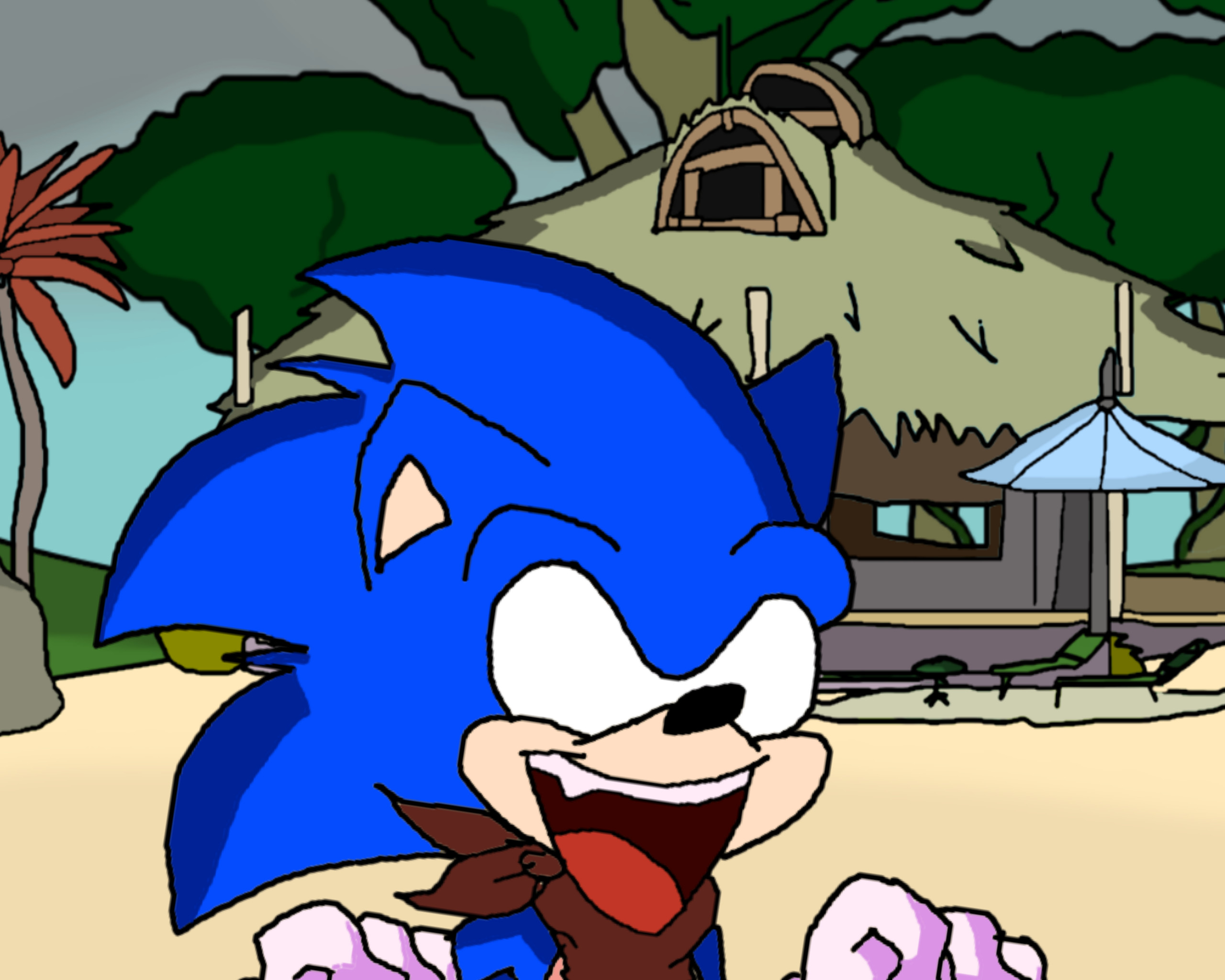 Corrupted Boom Sonic Vs. FnF [Friday Night Funkin'] [Mods]