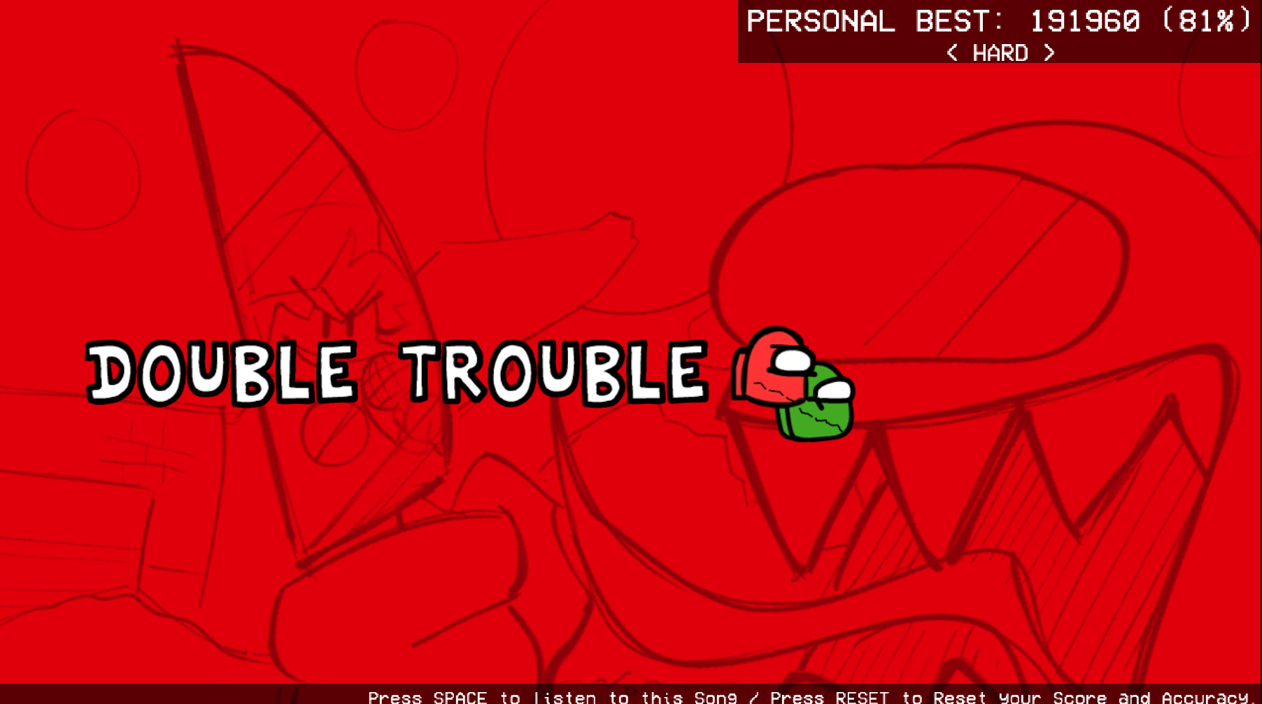 FNF: DOUBLE TROUBLE FANMADE (Vs. Imposter V4) [Friday Night Funkin'] [Mods]