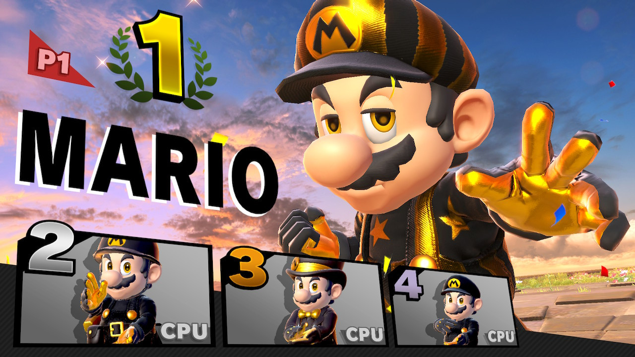 Black & Gold Mario Pack Mod for Super Smash Bros. Ultimate | SSBU Mods