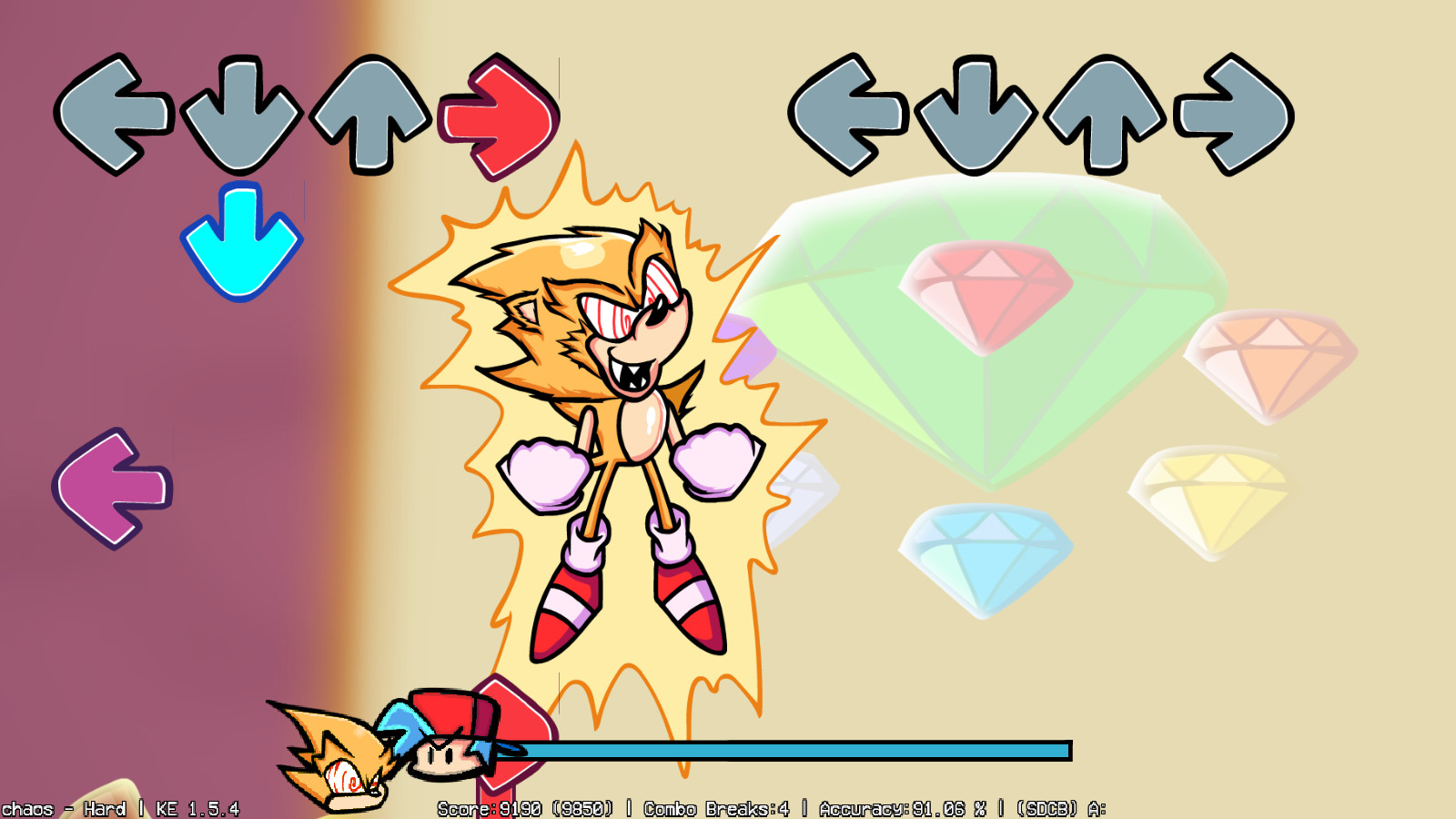 Sonic.EXE V2 Colored icon FNF Mod for Friday Night Funkin' | FNF Mods
