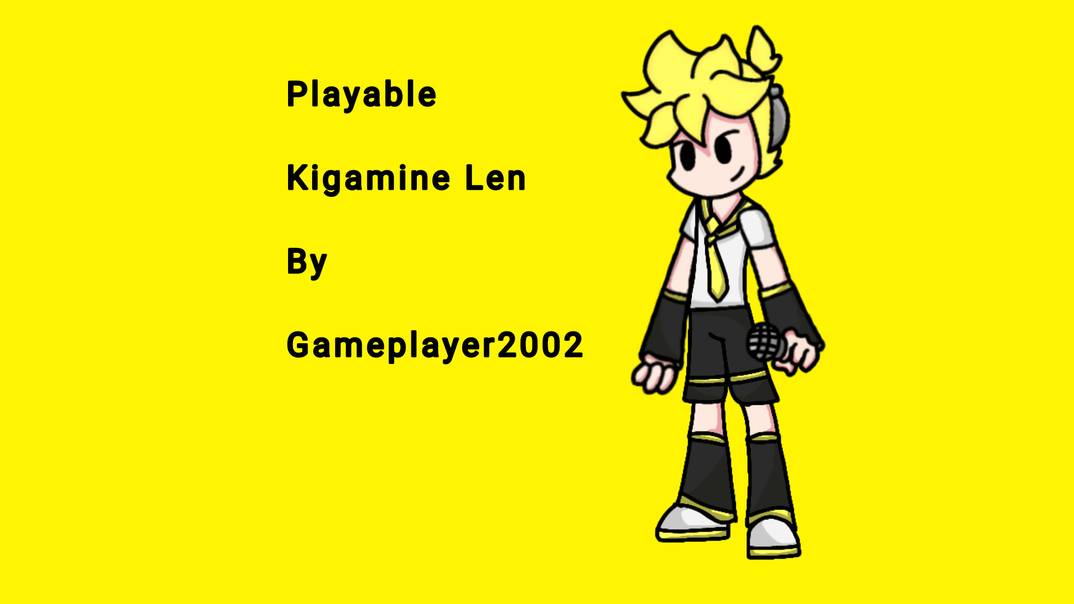 Playable Kagamine Len Mod for Friday Night Funkin' | FNF Mods