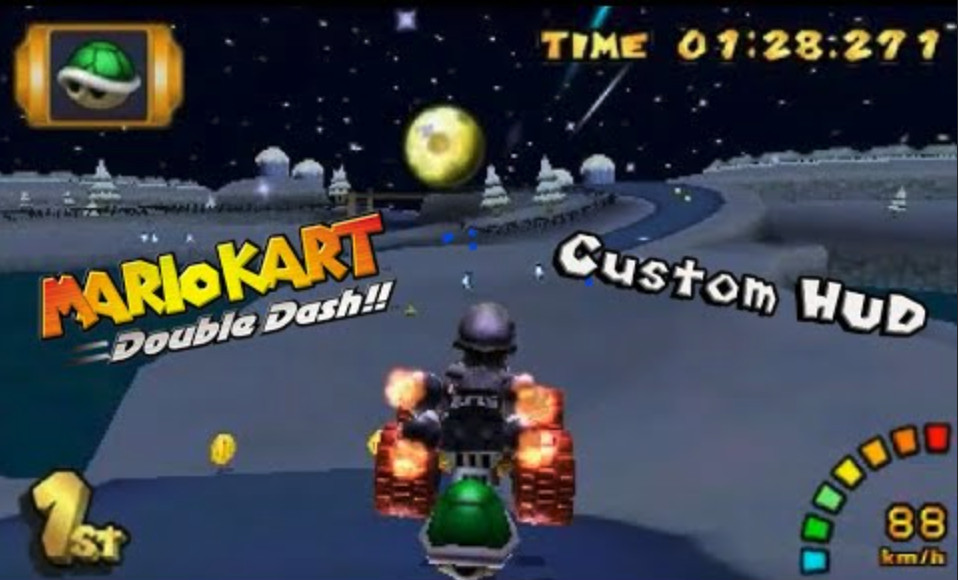 Mario Kart Double Dash!! Custom HUD (v0.1) Mod for Mario Kart 7 | MK7 Mods