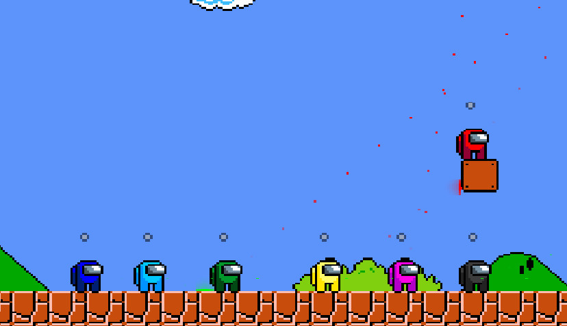 Among Us Crewmate Mod for Mari0 | Mari0 Mods