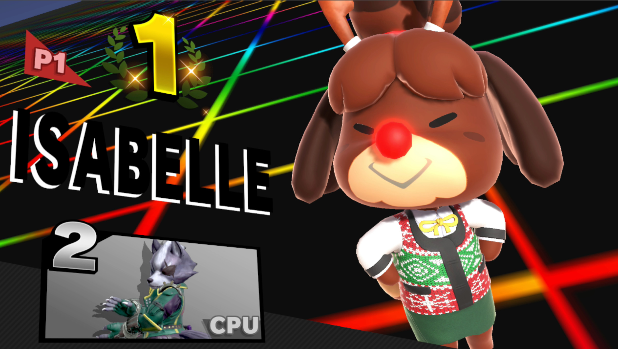Reindeer Isabelle Mod for Super Smash Bros. Ultimate | SSBU Mods