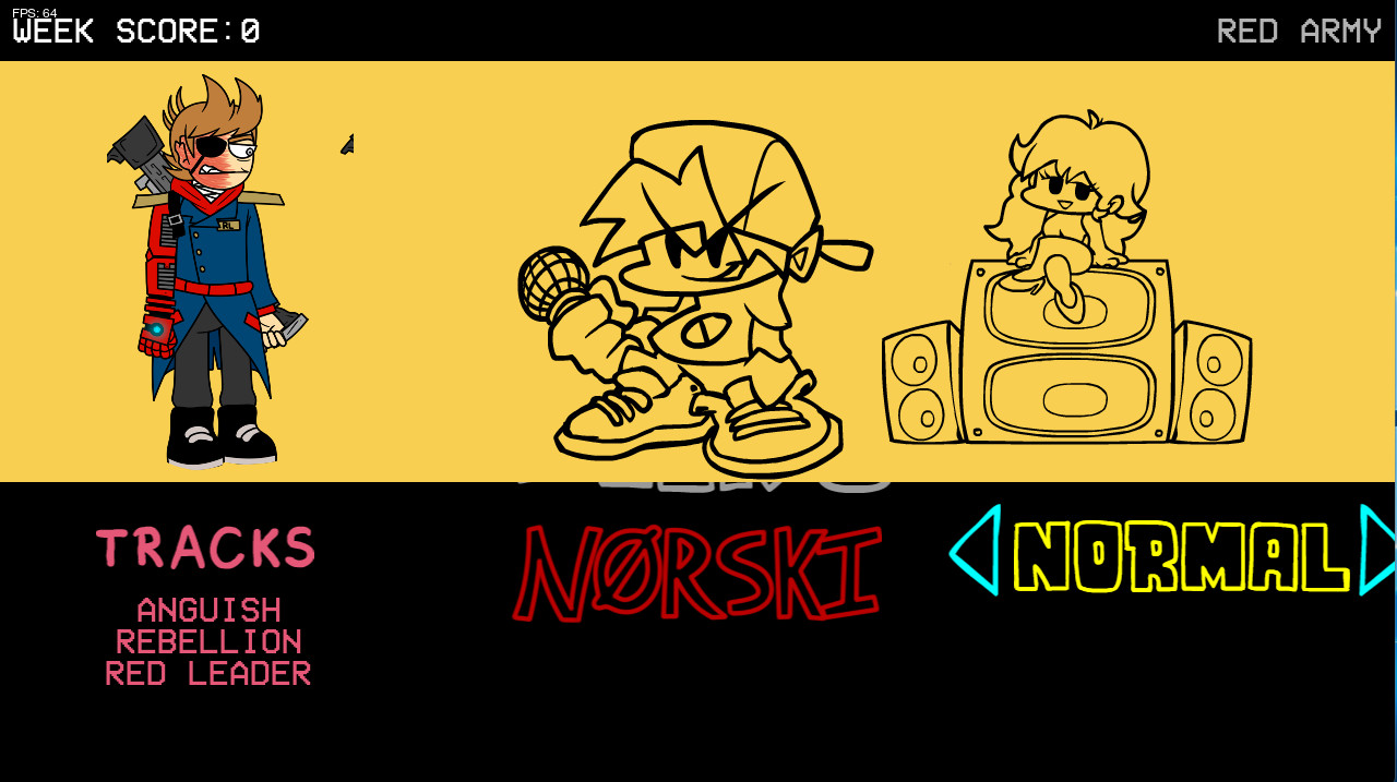 FNF Red Army Mod (NoskI) Physc Engine Port. Mod for Friday Night Funkin ...