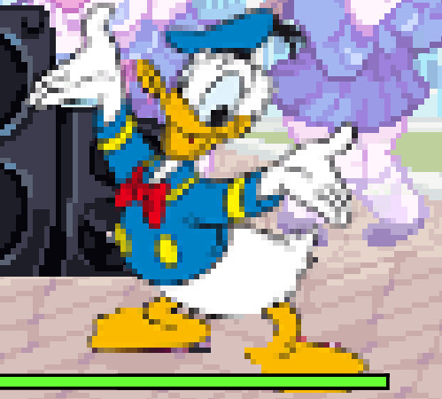 donald duck over bf pixel Mod for Friday Night Funkin' | FNF Mods