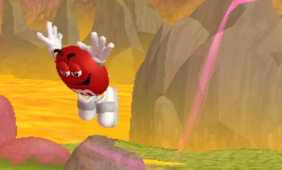 Red M&M over MK Mod for Kirby's Return to Dream Land | KRtDL Mods