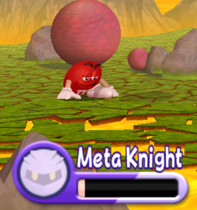 Red M&M over MK Mod for Kirby's Return to Dream Land | KRtDL Mods