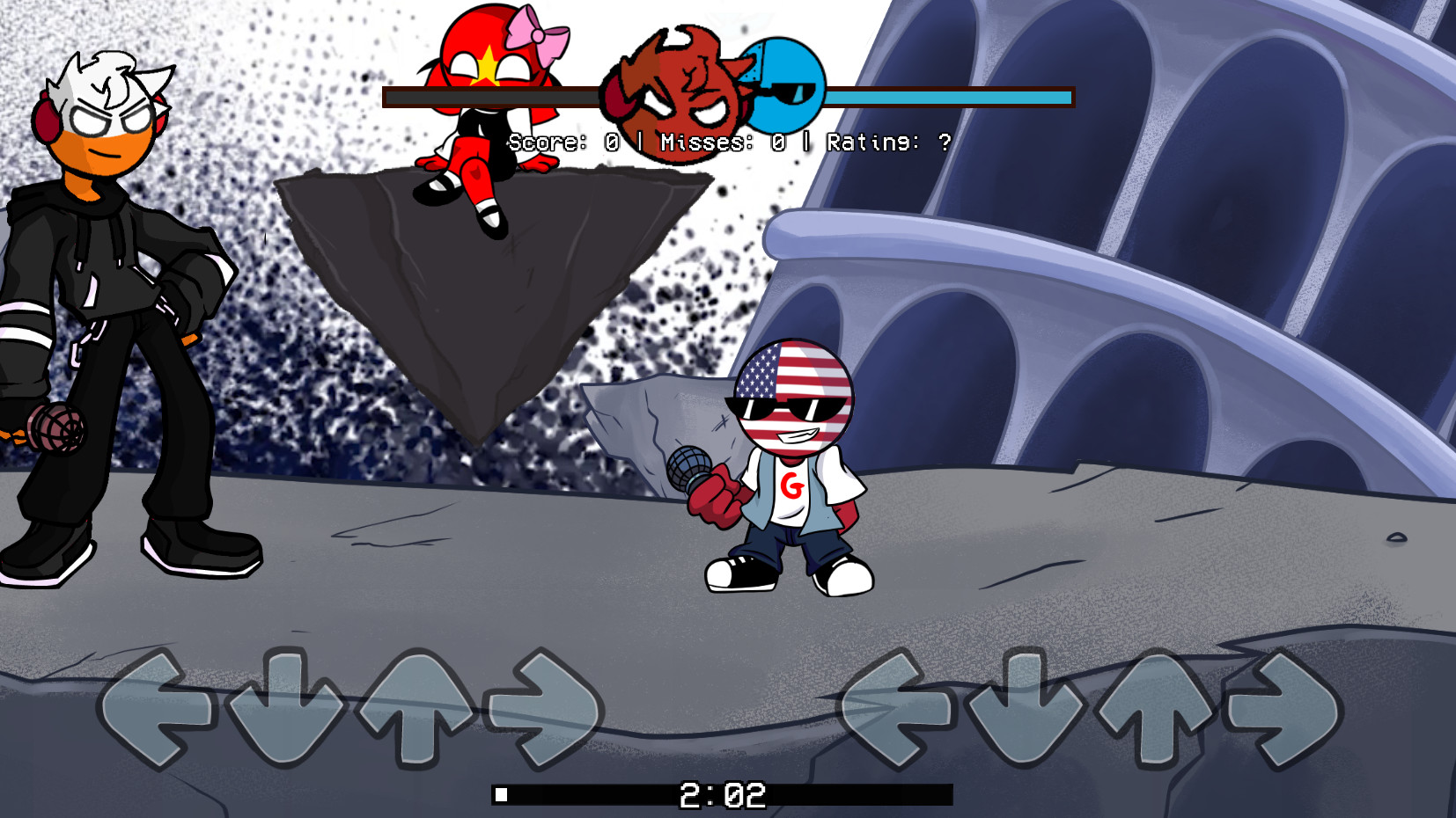 Fnf Entity (Oc countries version) Mod for Friday Night Funkin' | FNF Mods