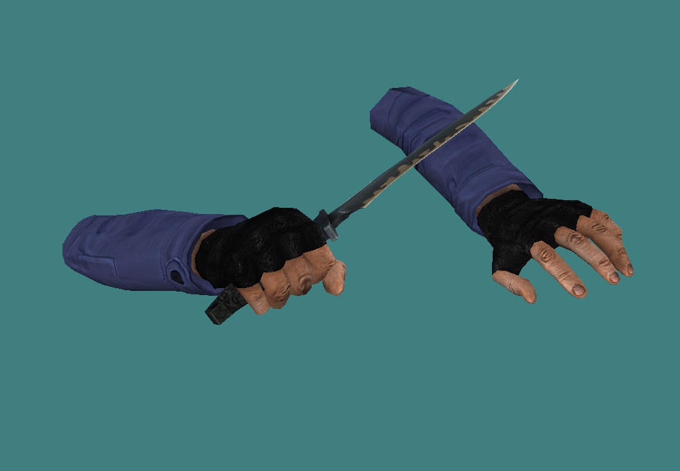 Valve Classic Knife with CT Sleeves Mod for Counter-Strike 1.6 | CS1.6 Mods