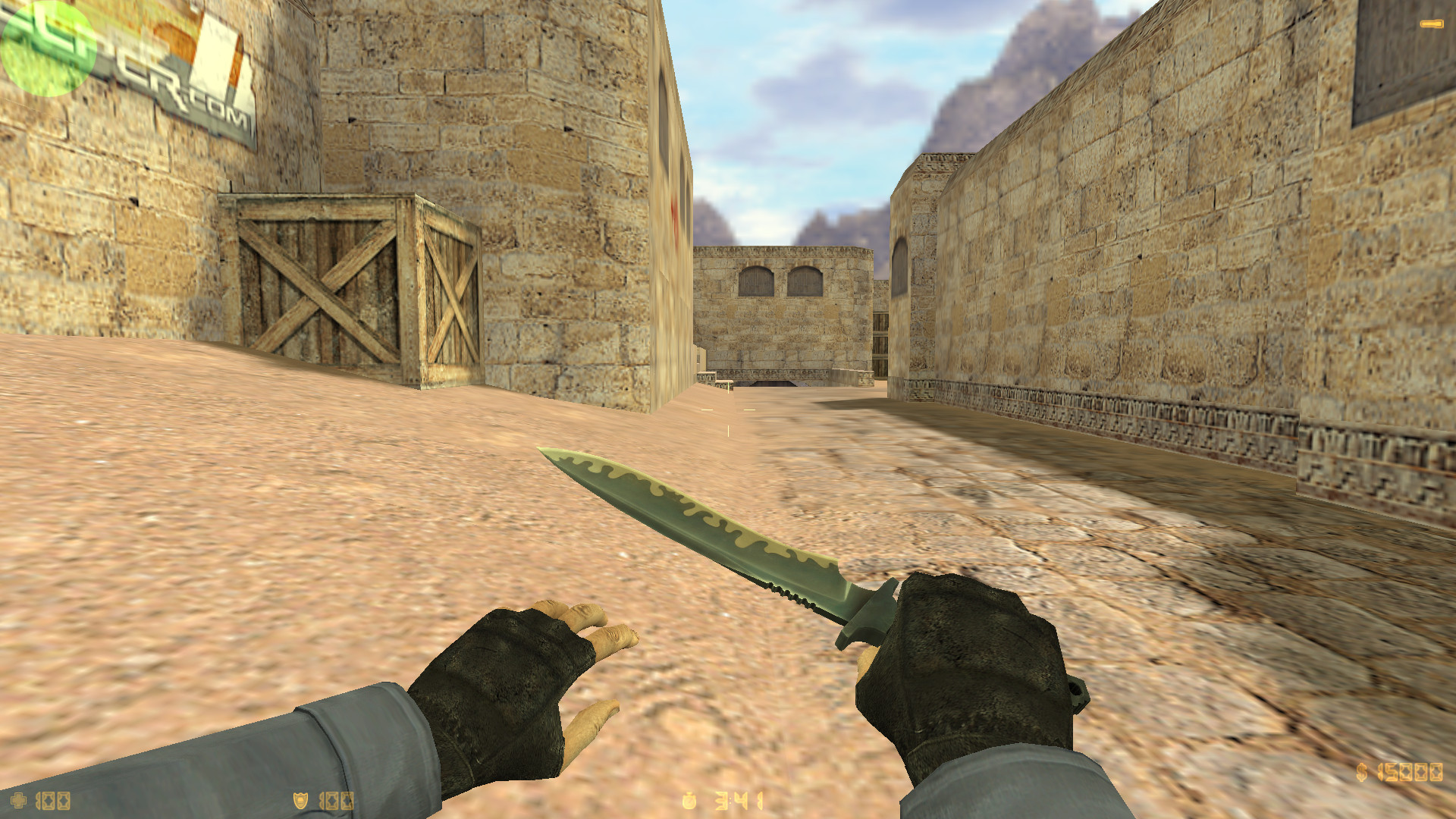 Valve Classic Knife with CT Sleeves Mod for Counter-Strike 1.6 | CS1.6 Mods