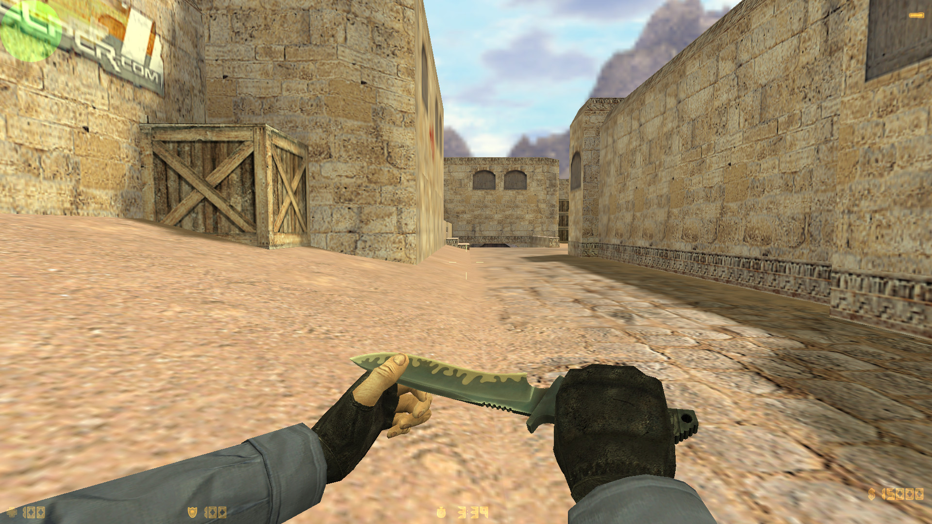 Valve Classic Knife with CT Sleeves Mod for Counter-Strike 1.6 | CS1.6 Mods