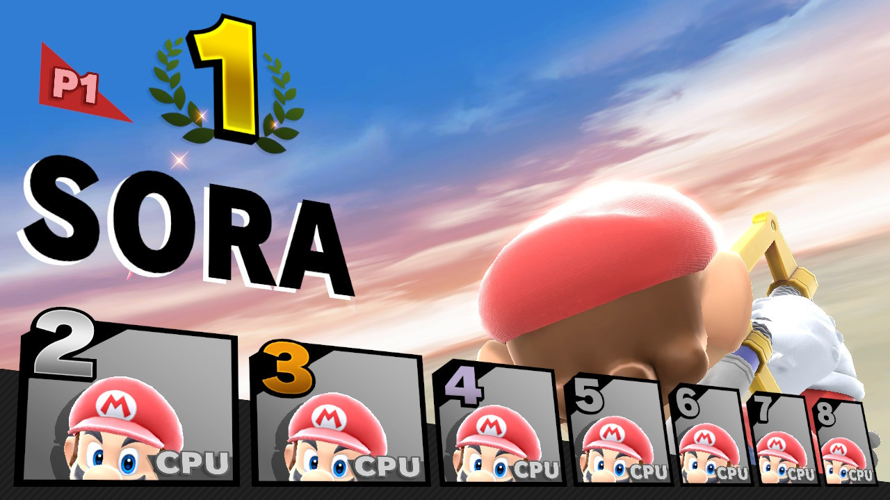 Mario Over Sora Mod for Super Smash Bros. Ultimate | SSBU Mods