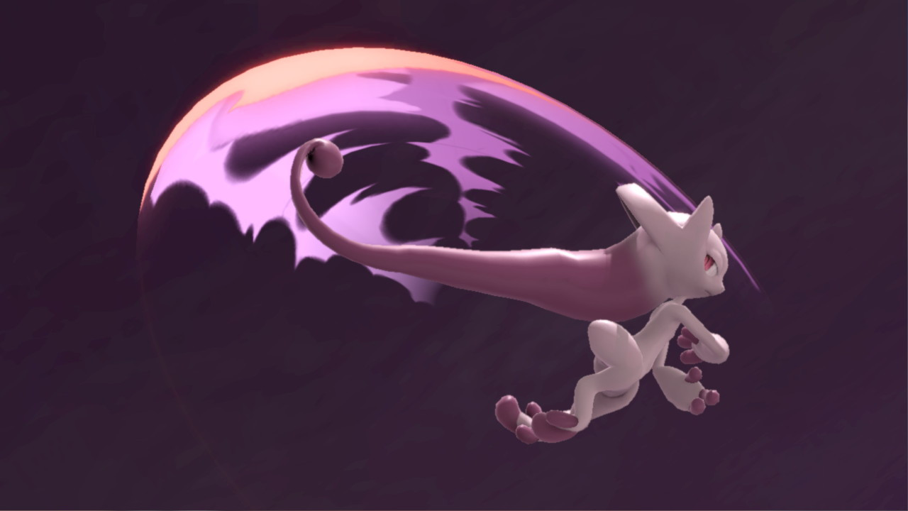Mewtwo Render Smash ArtStation Mewtwo