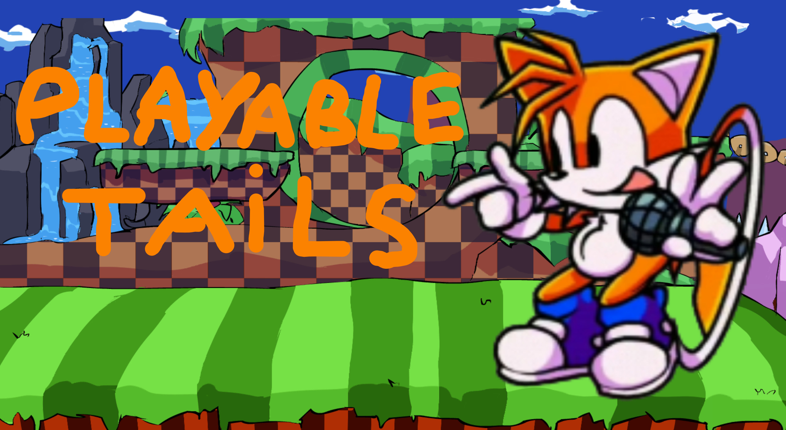 Playable Tails/Sonic Rhythim Rush Mod for Friday Night Funkin' | FNF Mods