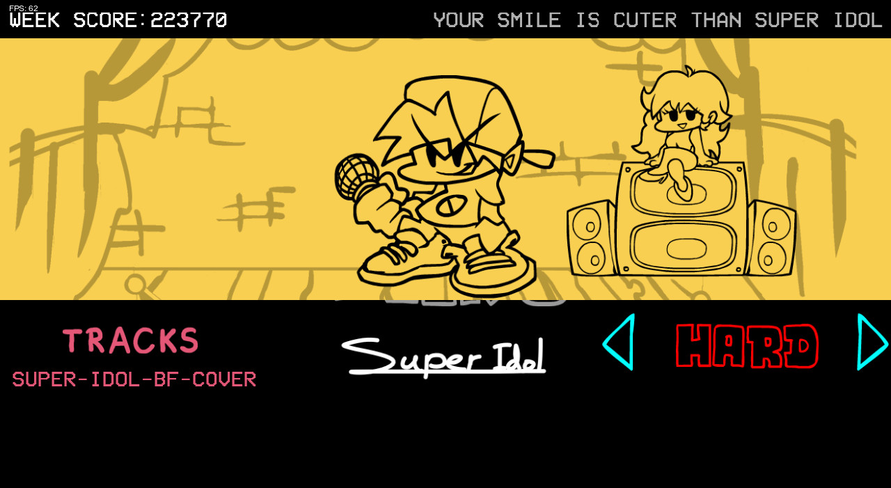 FNF' - Super Idol Boyfriend Cover [Demo] Mod for Friday Night Funkin ...