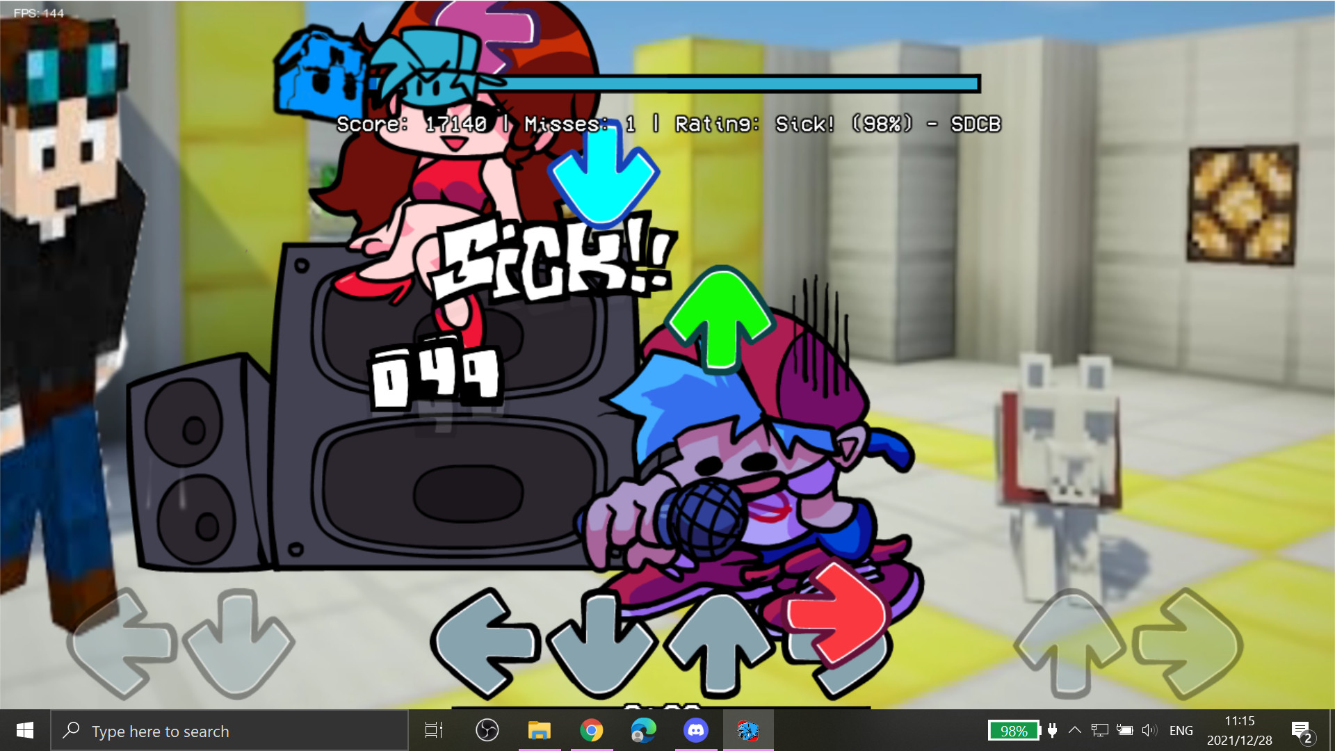 VS Dam td (NOT DANTDM) [Friday Night Funkin'] [Mods]