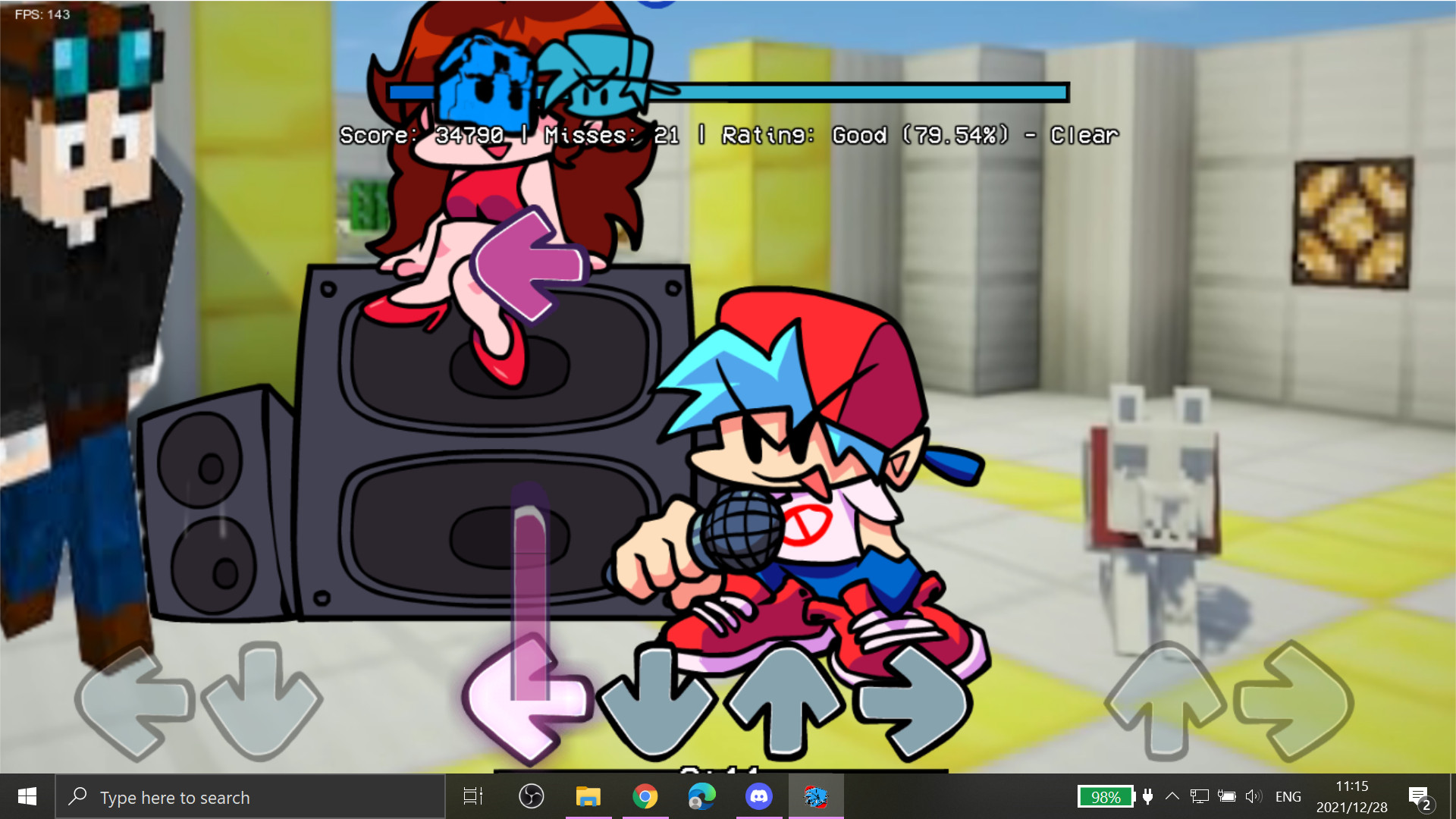 VS Dam td (NOT DANTDM) [Friday Night Funkin'] [Mods]