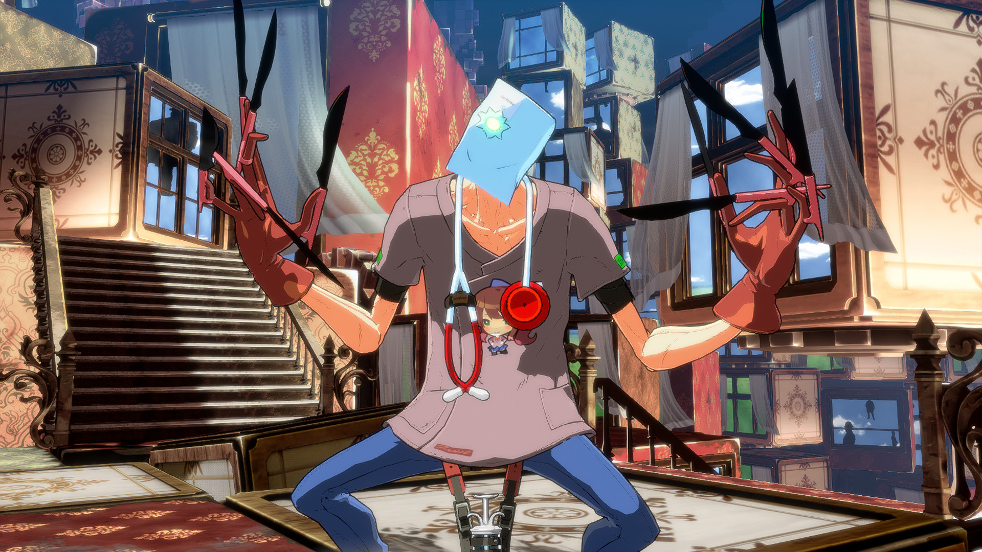 Monika over Faust Mod for GUILTY GEAR -STRIVE- | GGST Mods