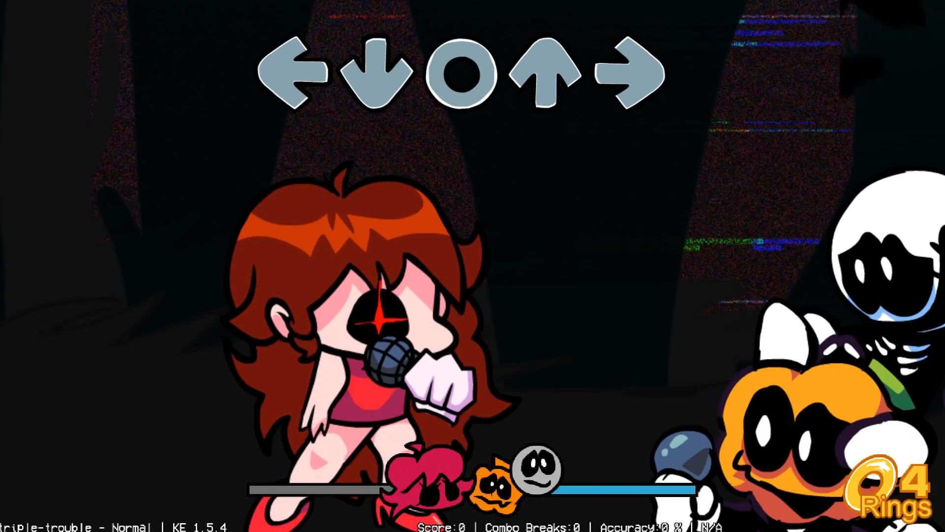 "Triple Trouble" but FNF cast Mod for Friday Night Funkin' | FNF Mods