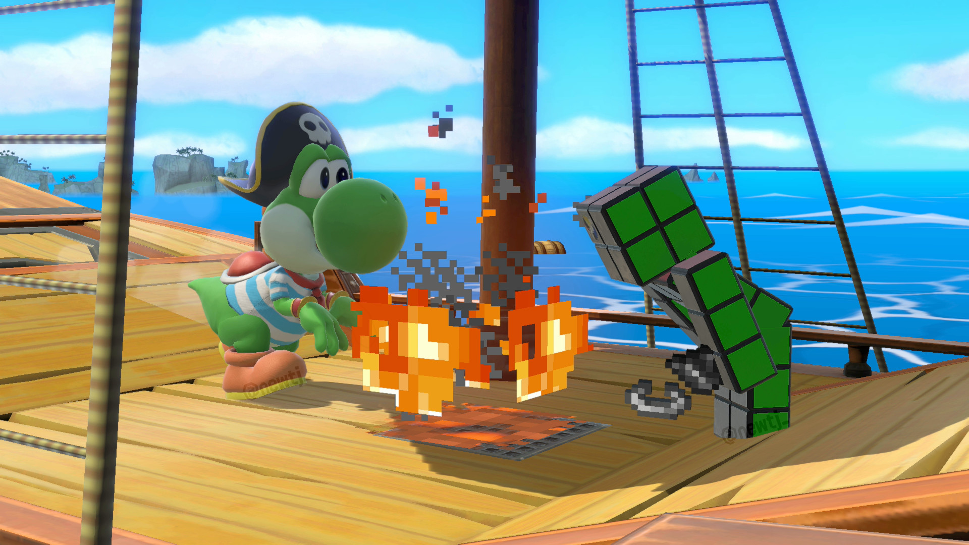 Captain Yoshi (Pirate Land) Mod for Super Smash Bros. Ultimate | SSBU Mods