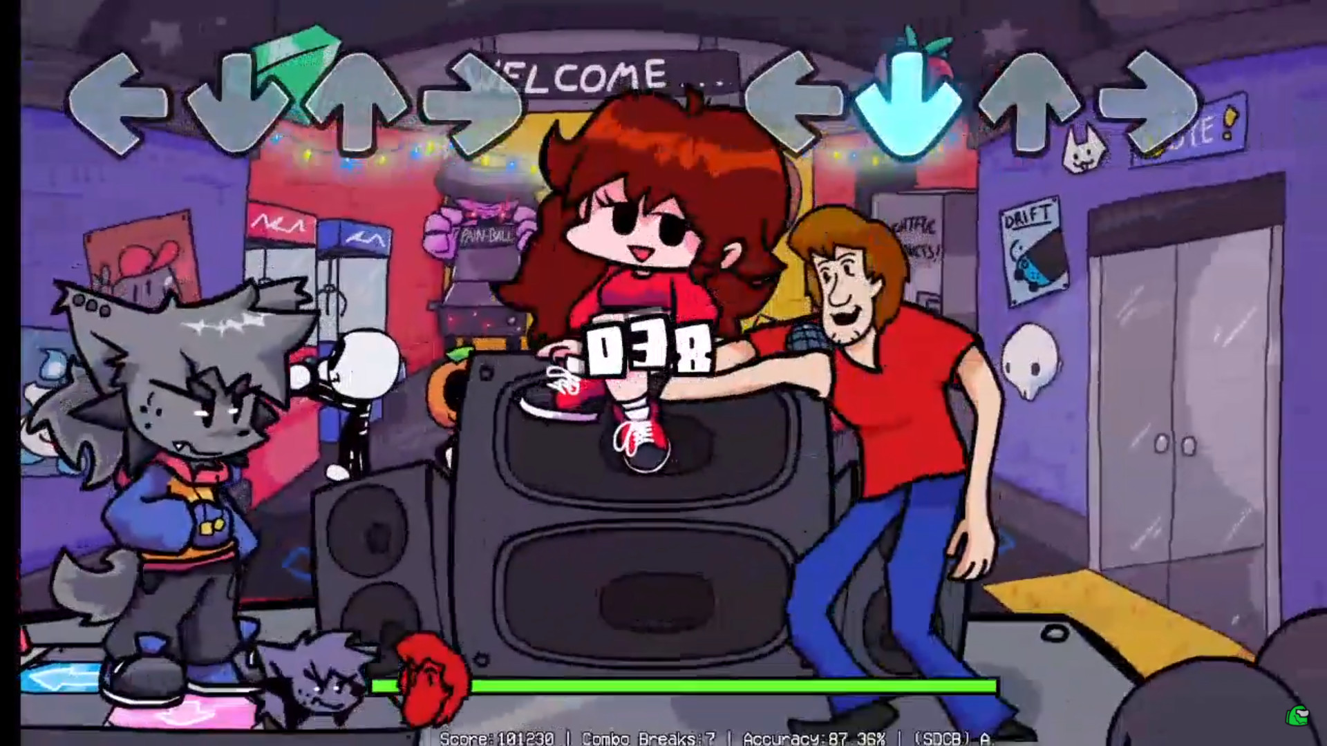 Playable Red Shaggy Mod for Friday Night Funkin' | FNF Mods