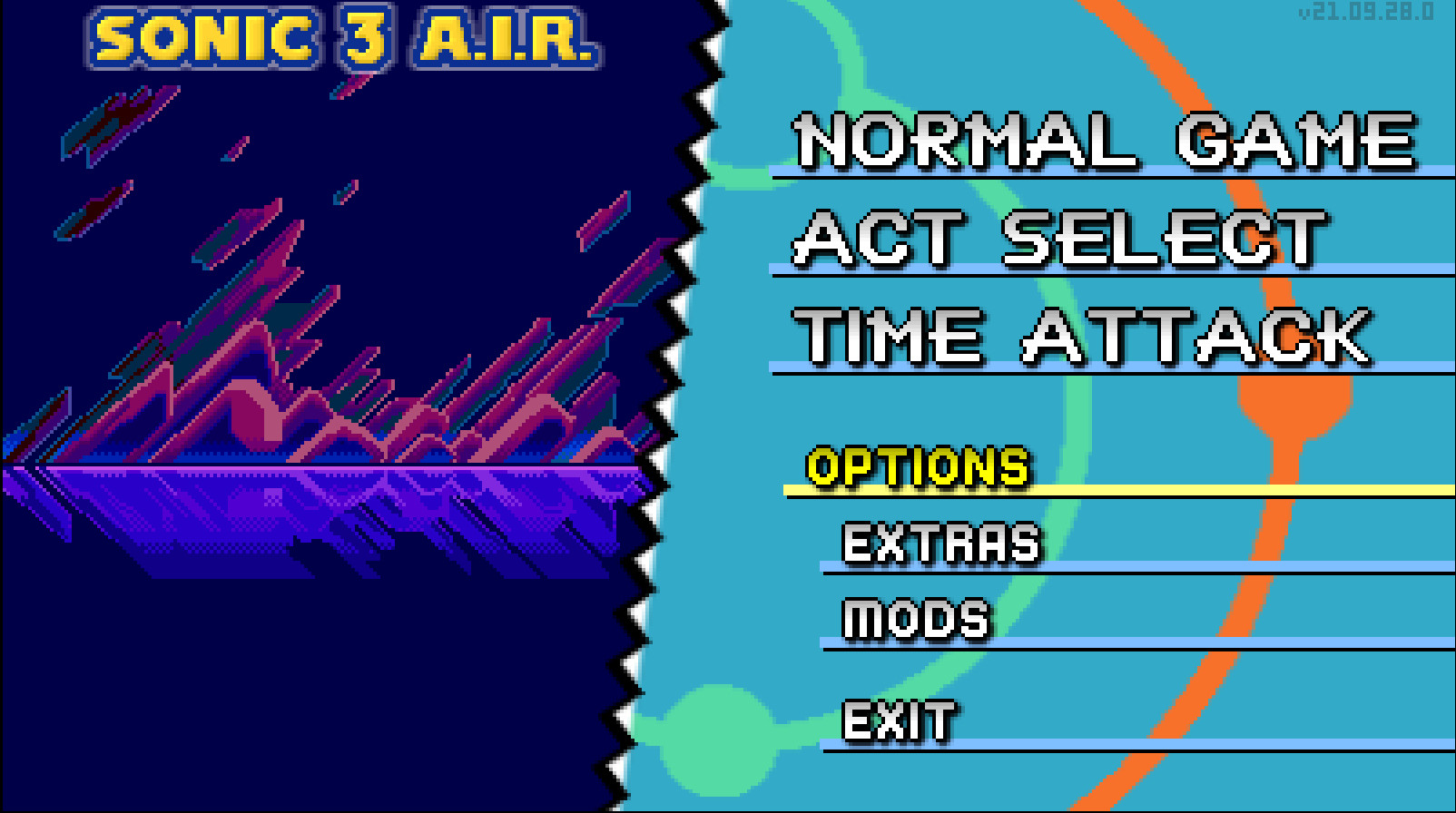 Mania Menu in Sonic 3 AIR (My version) (OBSOLETE) Mod for Sonic 3 A.I.R ...