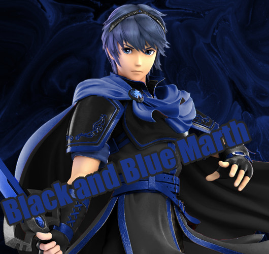 Black and Blue Marth Mod for Super Smash Bros. Ultimate | SSBU Mods