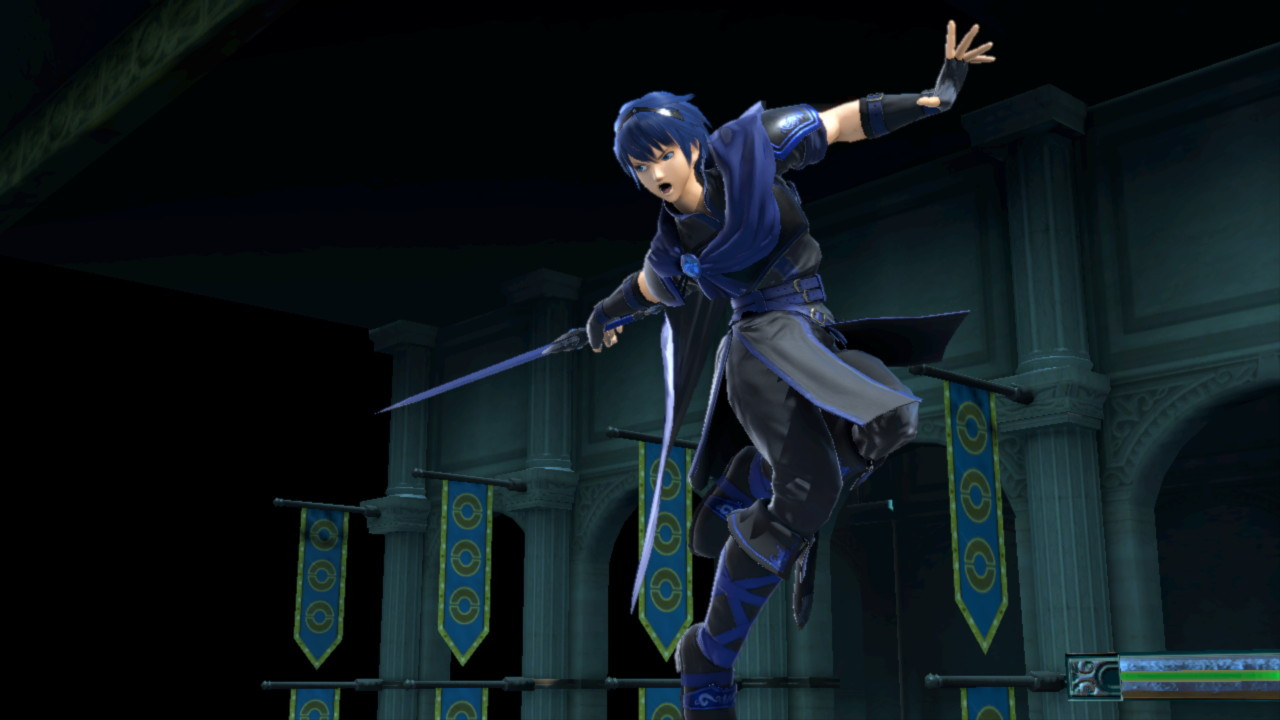 Black and Blue Marth Mod for Super Smash Bros. Ultimate | SSBU Mods