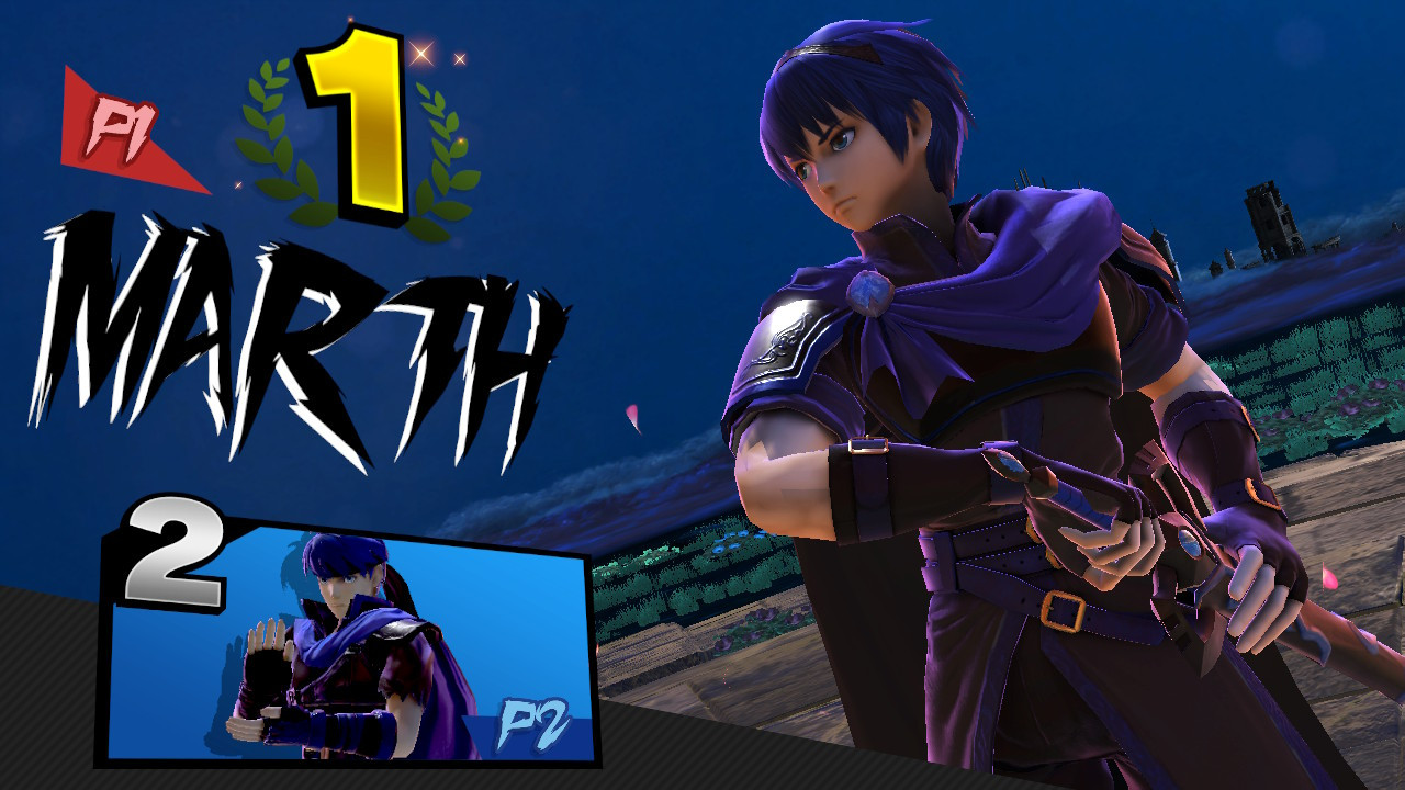 Black and Blue Marth Mod for Super Smash Bros. Ultimate | SSBU Mods